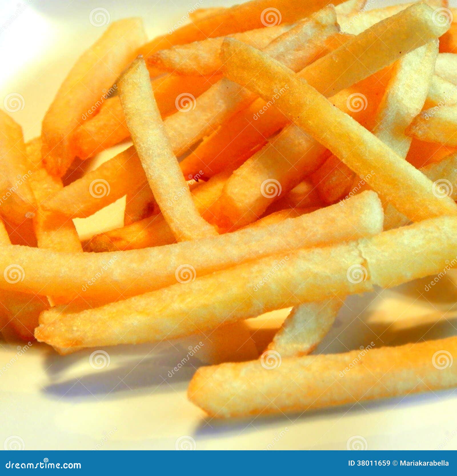 Crispy and Delicious French Fries Stock Image - Image of salt, junk ...