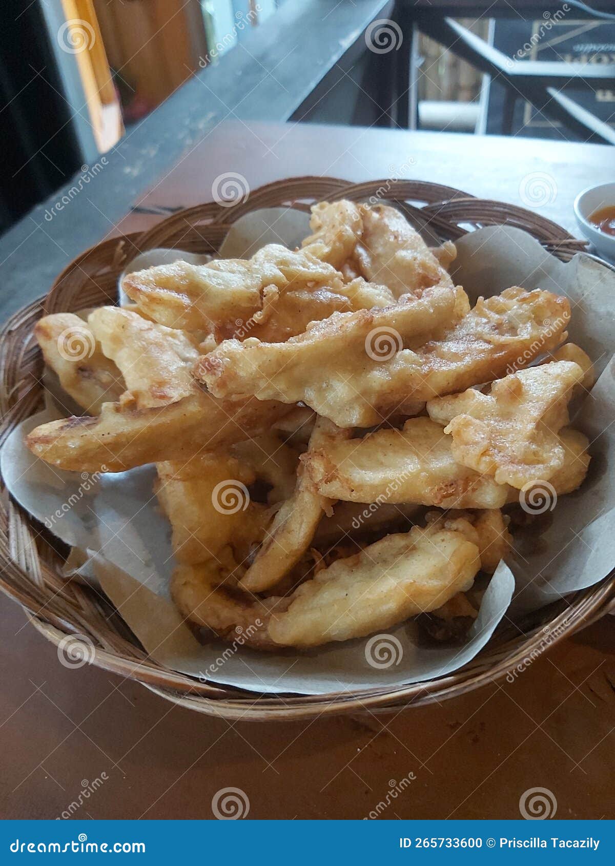 Crispy and Delicious Original Fried Bananas Stock Photo - Image of ...