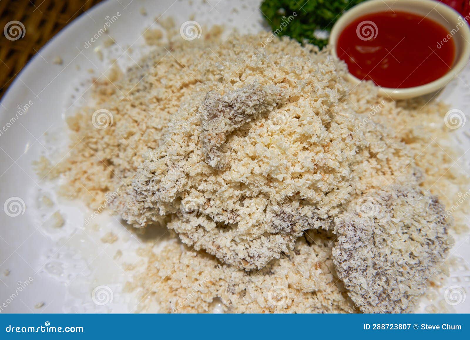 A Crispy and Delicious Snowflake Fried Beef Stock Image - Image of ...