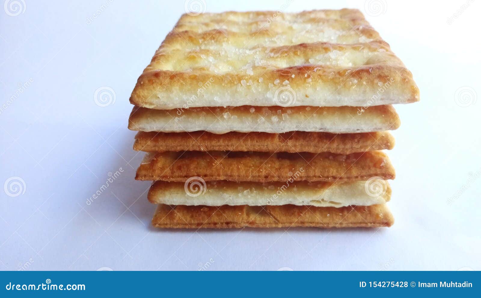 Crispy Dry Bread with a Sprinkling of Sugar on it Stock Photo - Image ...
