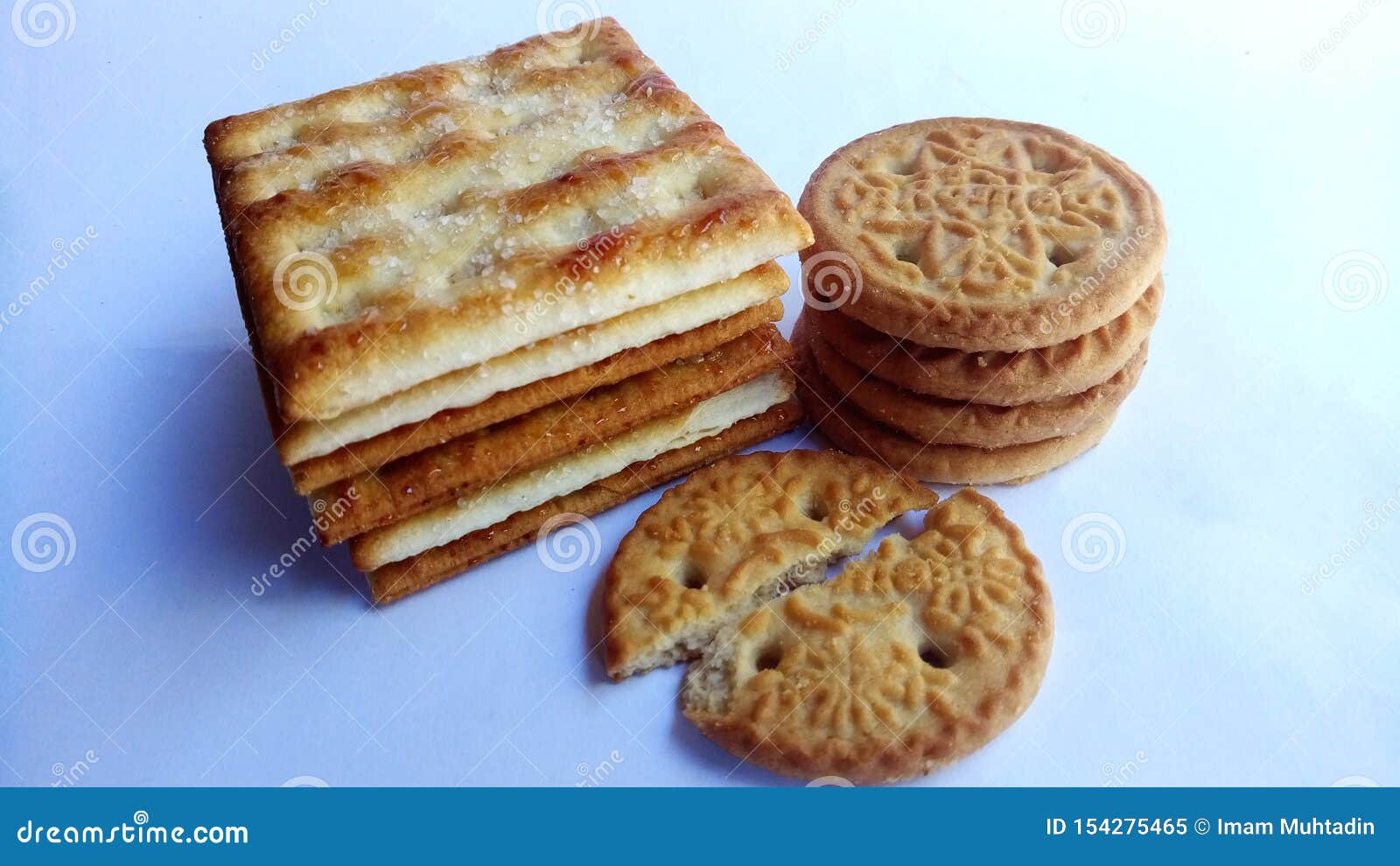 Crispy Dry Bread with a Sprinkling of Sugar on it Stock Image - Image ...