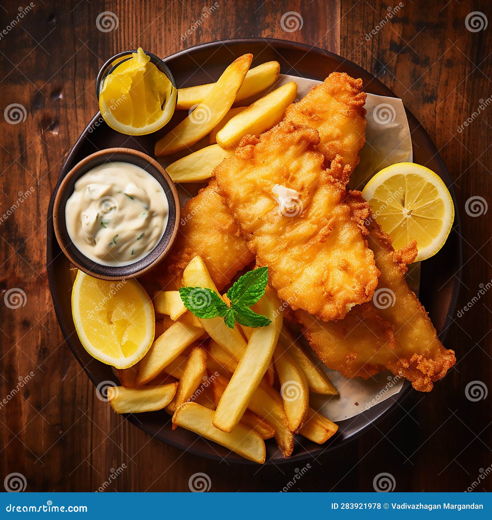 Crispy Fish And French Fries Royalty-Free Stock Image | CartoonDealer ...