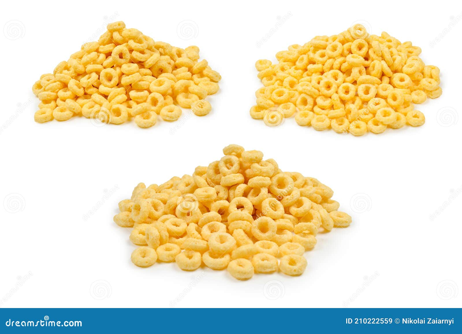 Crispy Flakes on a White Background Stock Image - Image of fresh ...