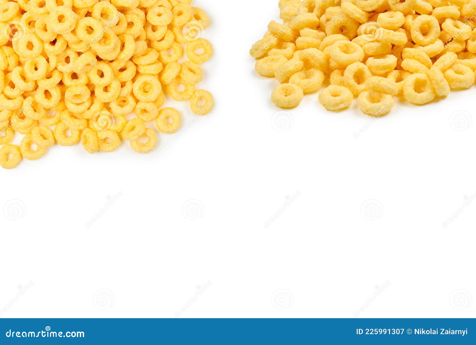 Crispy Flakes on a White Background Stock Image - Image of eating ...