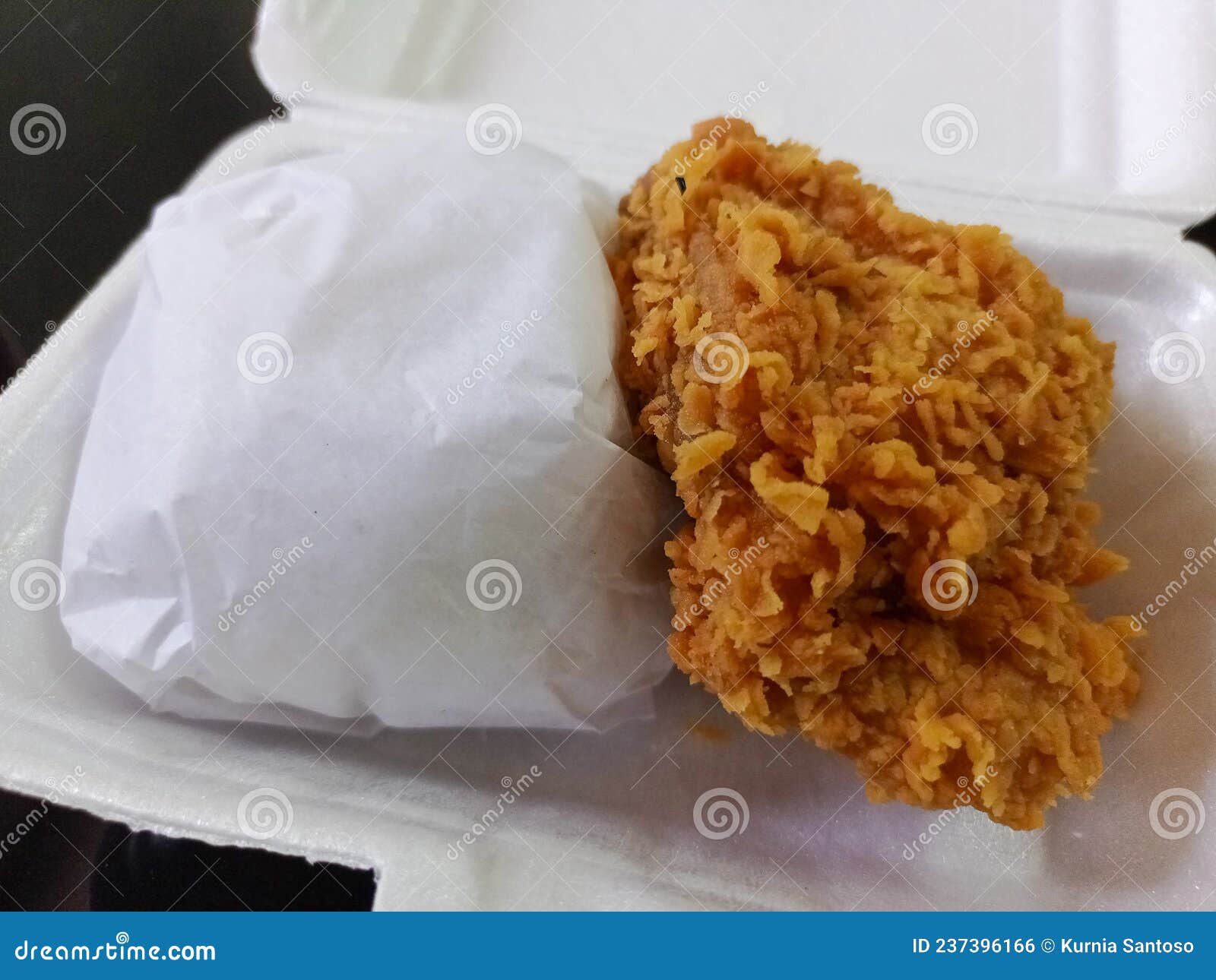 Crispy fried chicken stock photo. Image of food, meat - 237396166