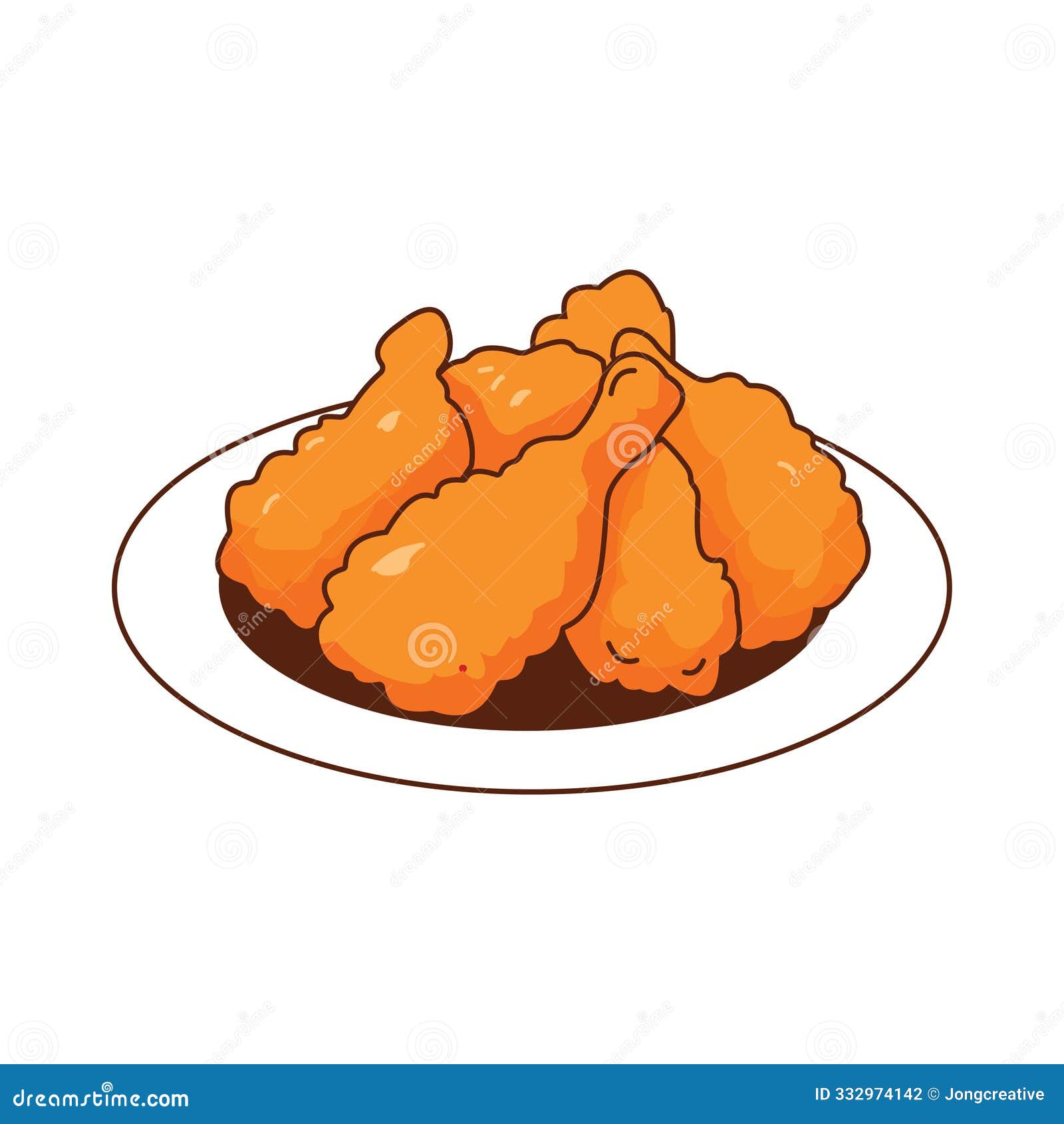 Crispy Fried Chicken Tenders Stock Photography | CartoonDealer.com ...
