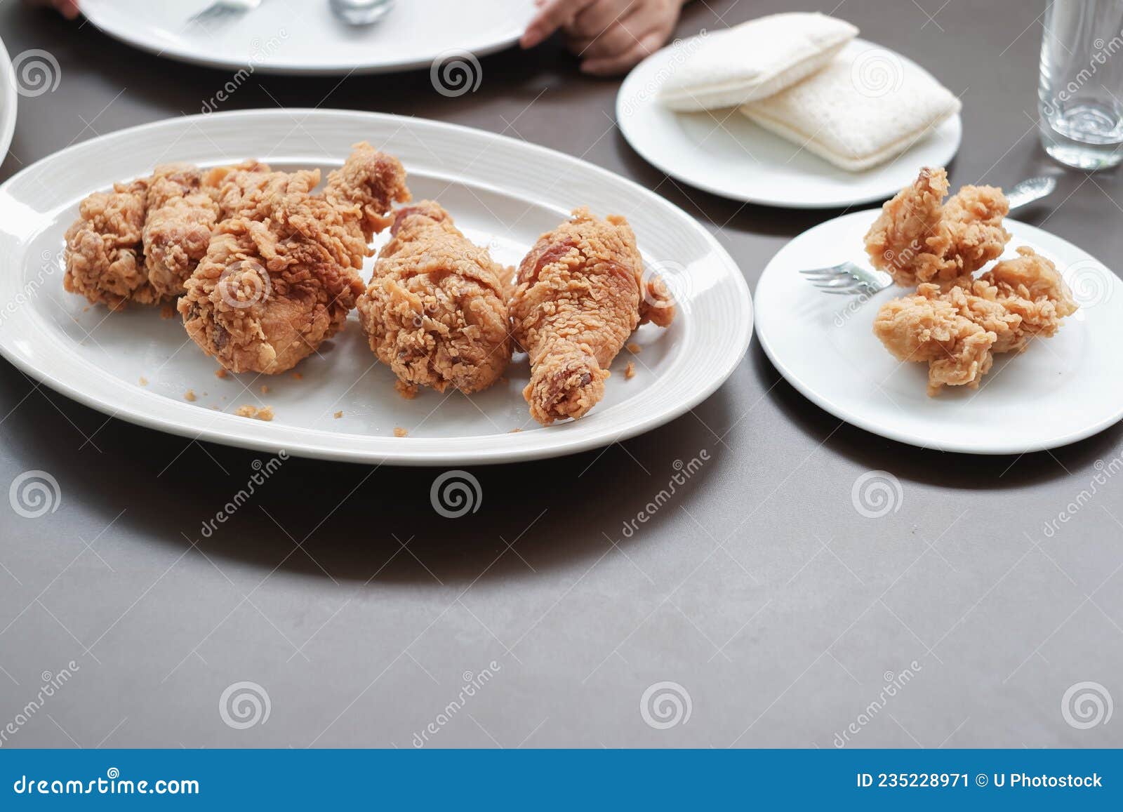 Crispy fried chicken set stock image. Image of culture - 235228971