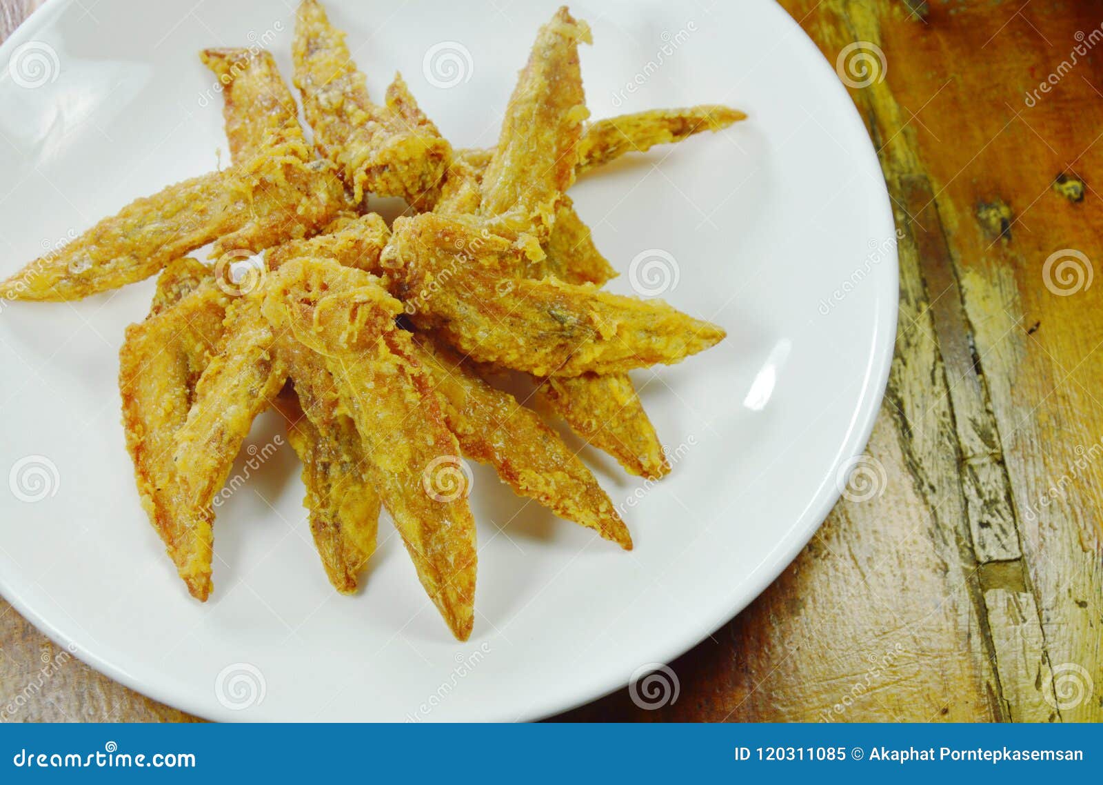 Crispy Fried Chicken Wing on Plate Stock Image - Image of crispy, food ...