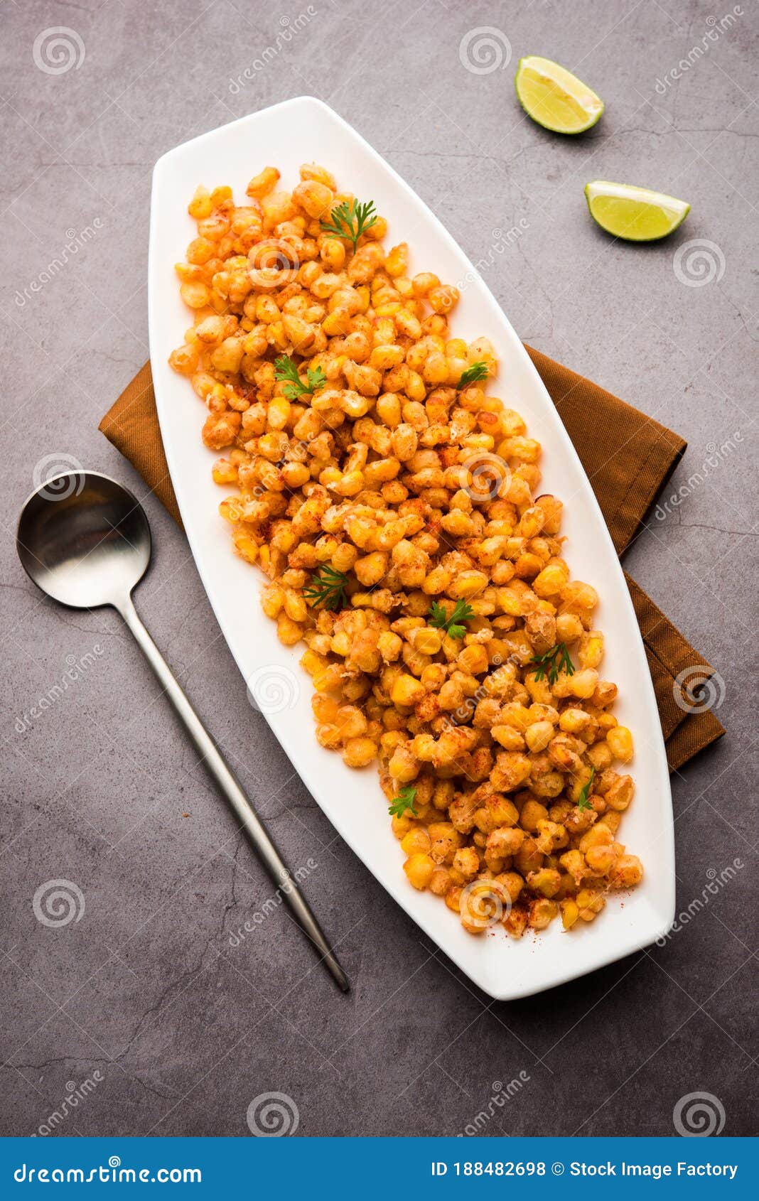 Crispy Fried Corn or Kernels or Pakora Stock Photo - Image of breakfast ...
