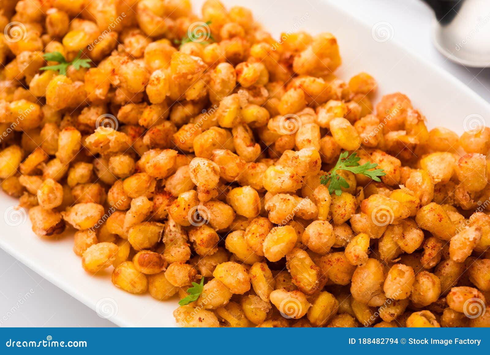 Crispy Fried Corn or Kernels or Pakora Stock Photo - Image of bowl ...
