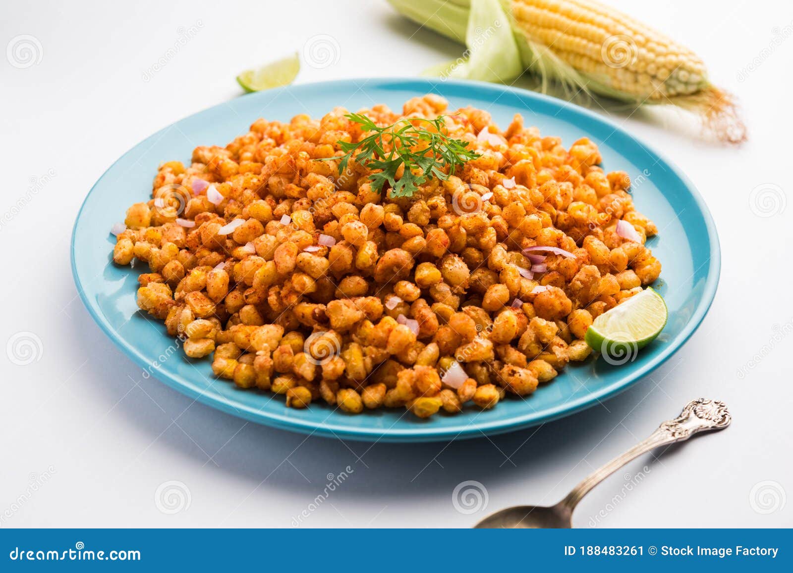 Crispy Fried Corn or Kernels or Pakora Stock Image - Image of dish ...