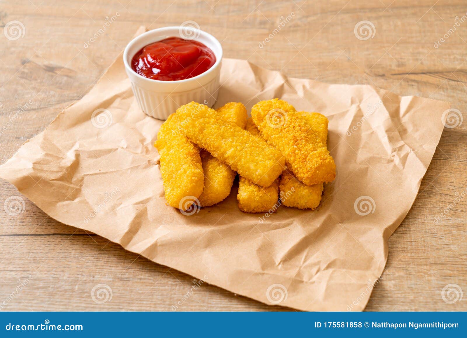 Crispy fried fish fingers stock photo. Image of delicious - 175581858