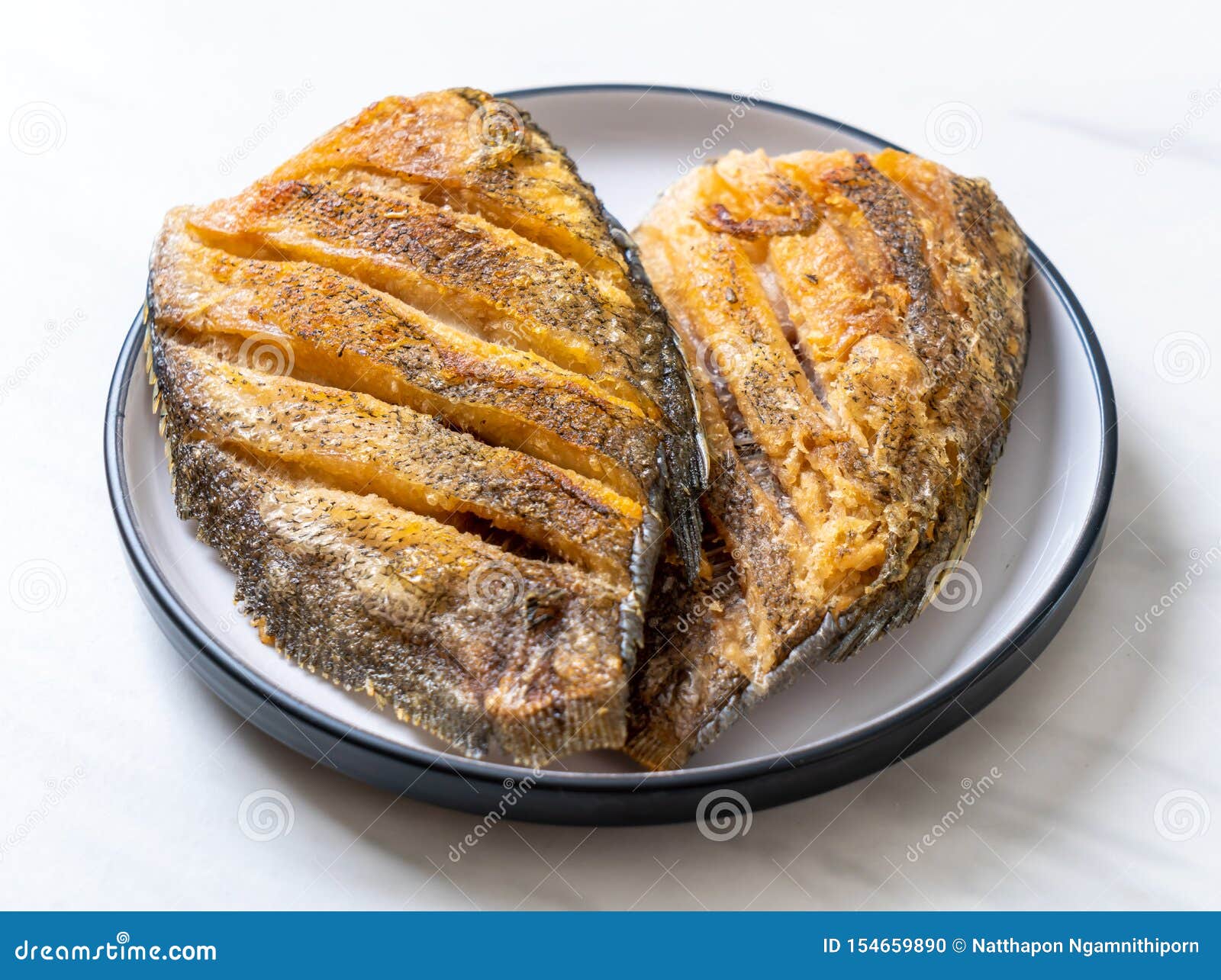 Crispy Gouramy Fish stock photo. Image of deep, food - 154659890