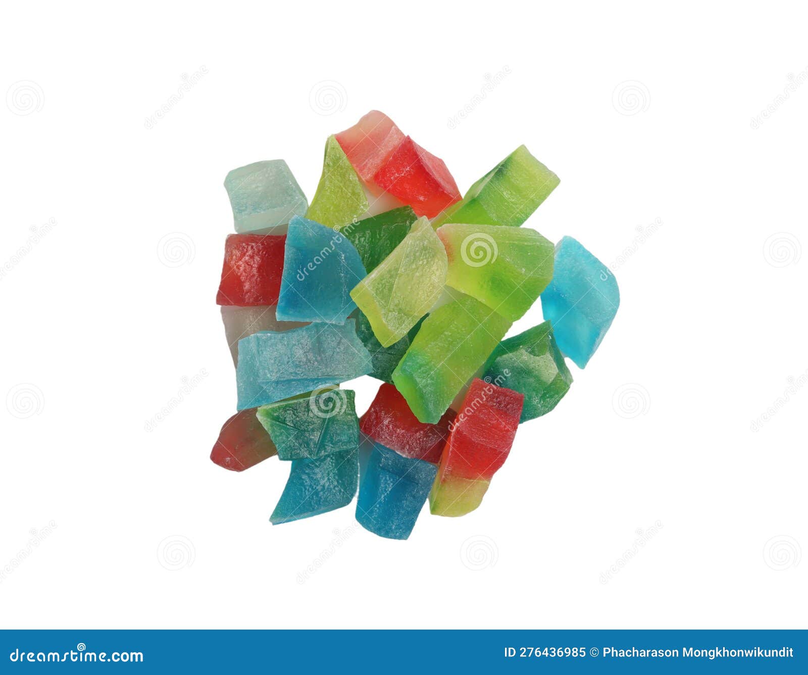 Crispy Jelly, Colorful Snacks, Ancient Snacks, Thailand Stock Image ...