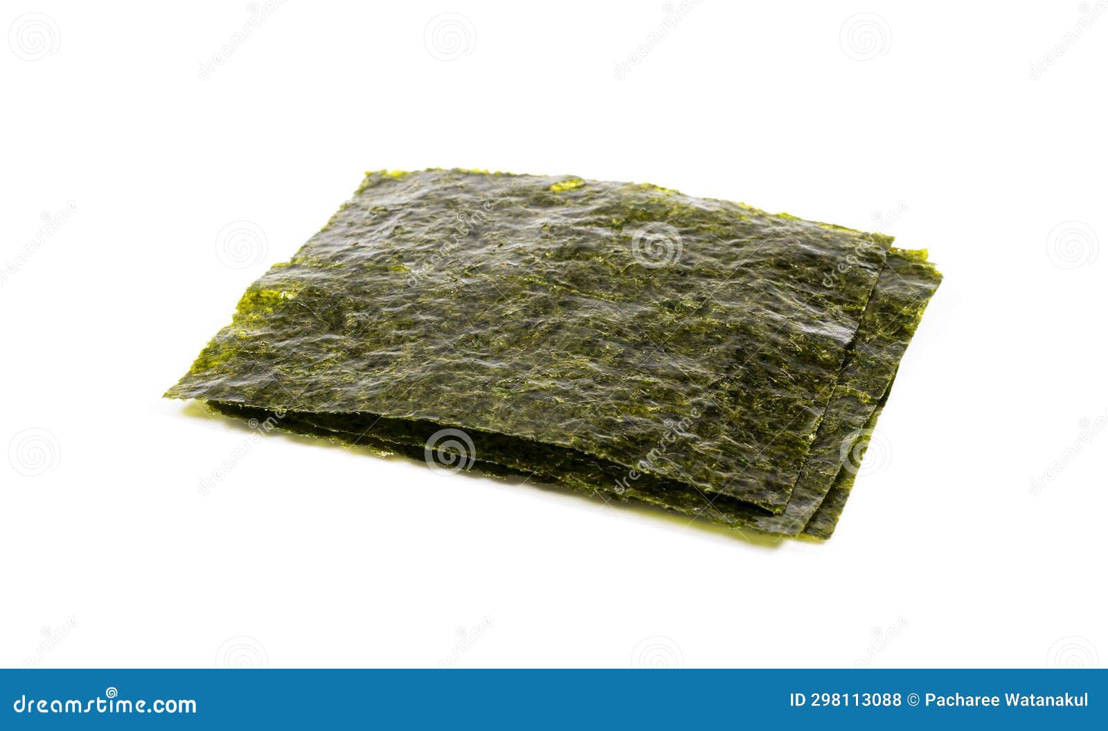 Crispy Nori Seaweed On Bowls. Traditional Japanese Dry Seaweed Sheets ...