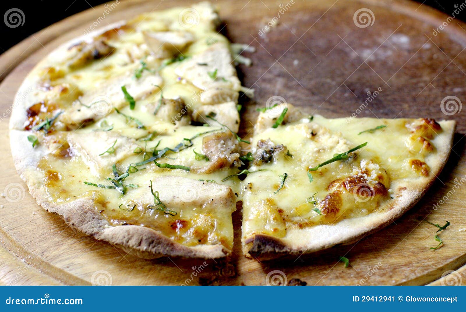 Crispy pizza stock image. Image of fragrance, aroma, easy - 29412941