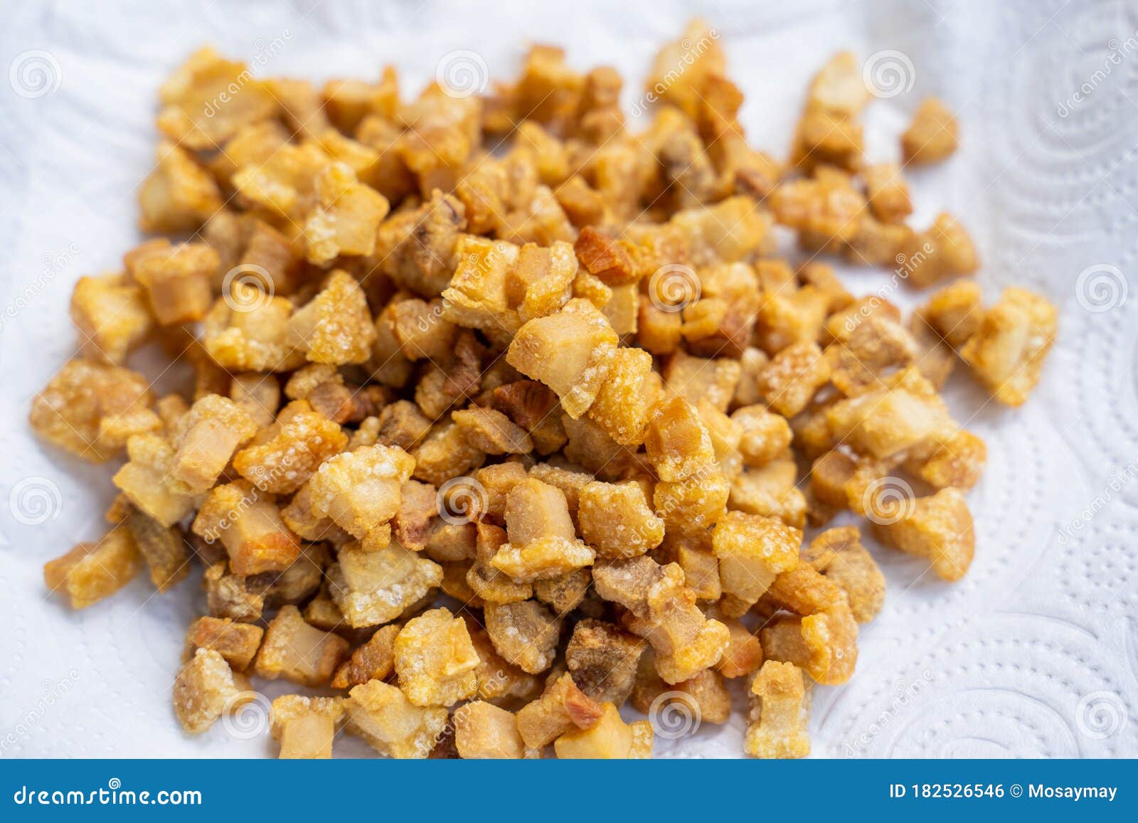 Crispy Pork Crackling Food for Eat Stock Photo - Image of piece ...