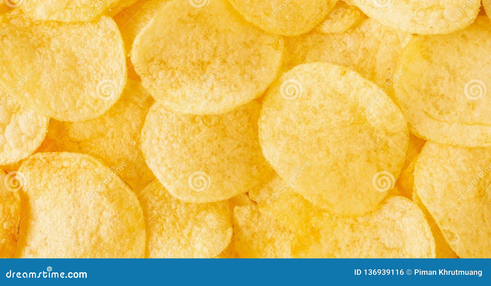 Crispy Potato Chips Snack Texture Background Stock Photo - Image of ...