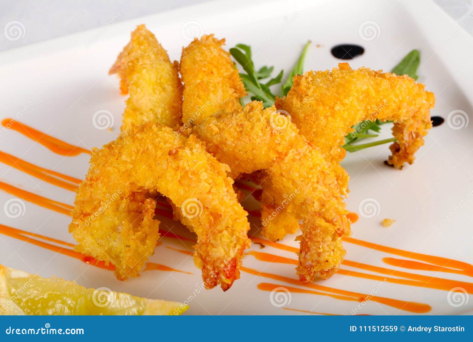Crispy prawns stock image. Image of cuisine, appetizer - 111512559