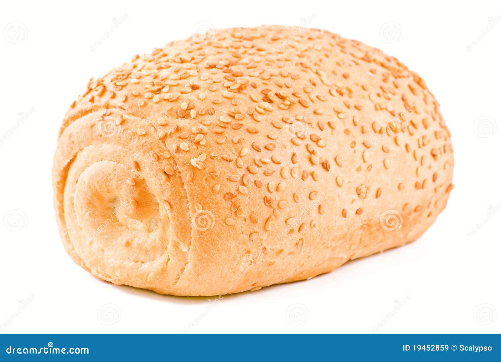 Crispy Roll with Sesame Seeds Stock Image - Image of healthy, bread ...