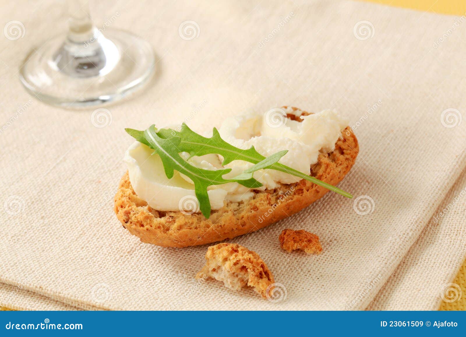 Crispy roll and spread stock image. Image of dairy, baked - 23061509