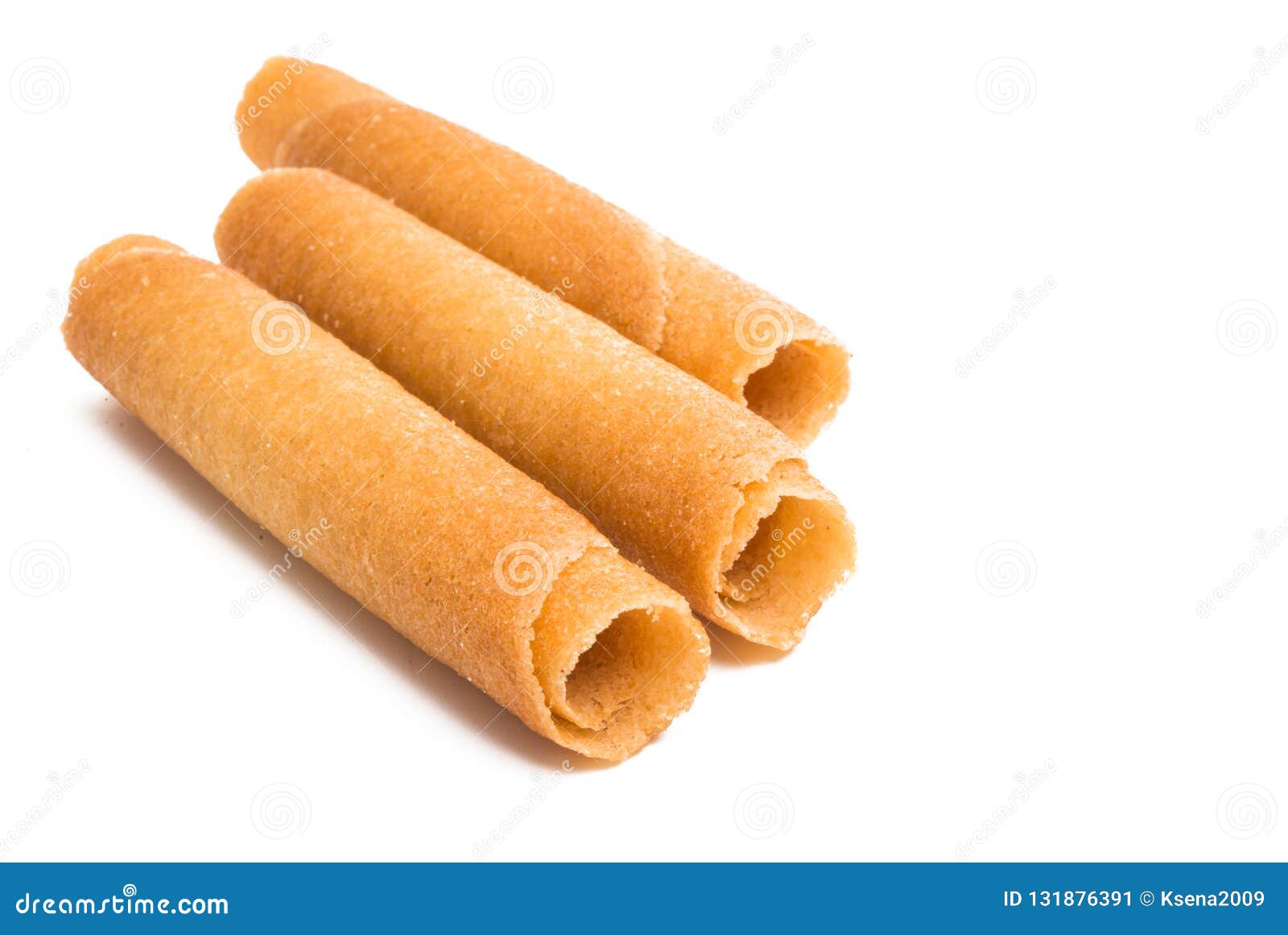 Crispy rolls isolated stock image. Image of rolls, gourmet - 131876391
