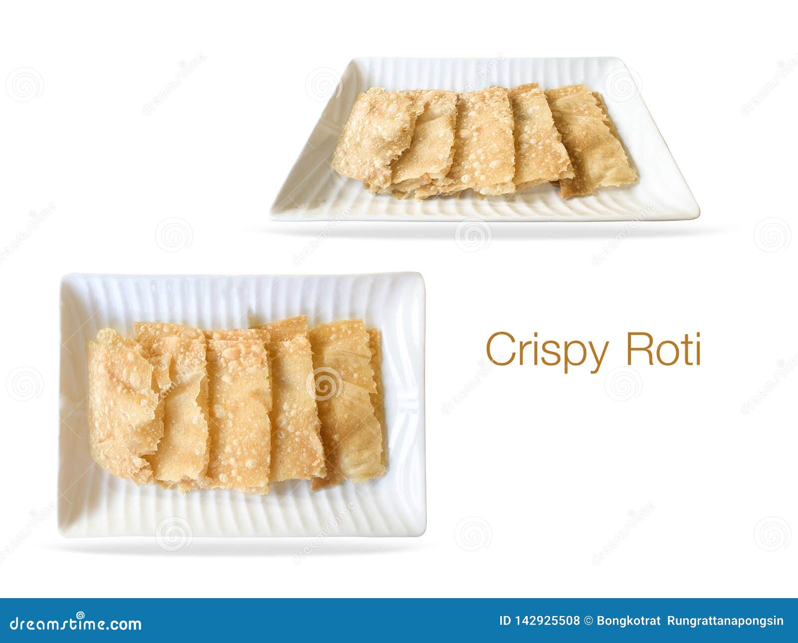 Crispy Roti on White Background Stock Photo - Image of butter, healthy ...