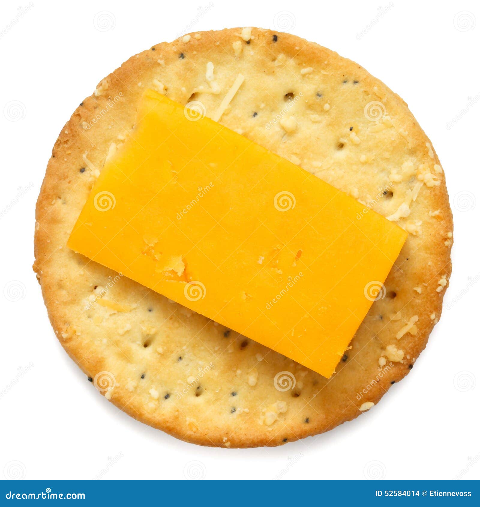 Crispy Round Cheese Cracker from Above. Stock Photo - Image of soft ...