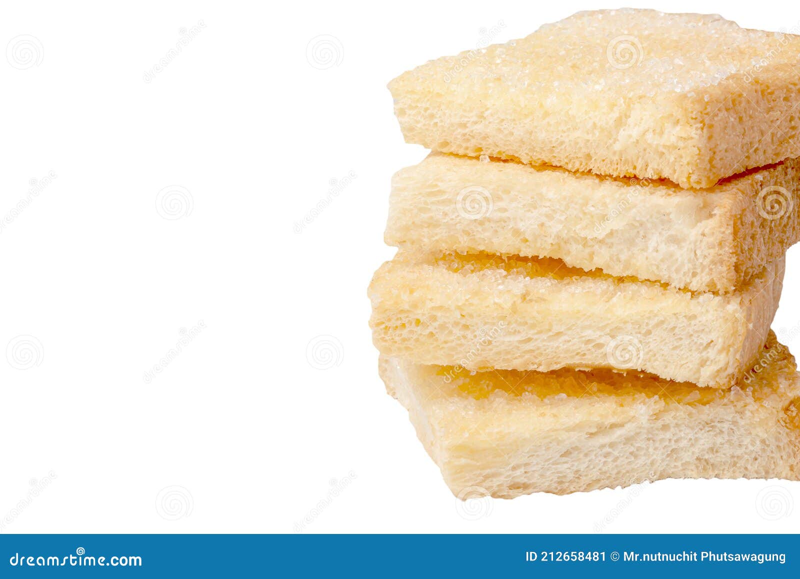 Crispy Rusk, Cake Rusk On White Background Stock Image | CartoonDealer ...
