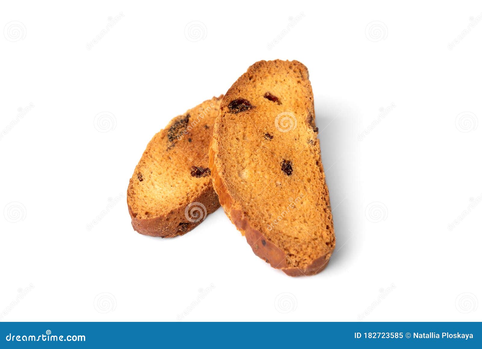 Crispy Rusk, Cake Rusk On White Background Stock Image | CartoonDealer ...