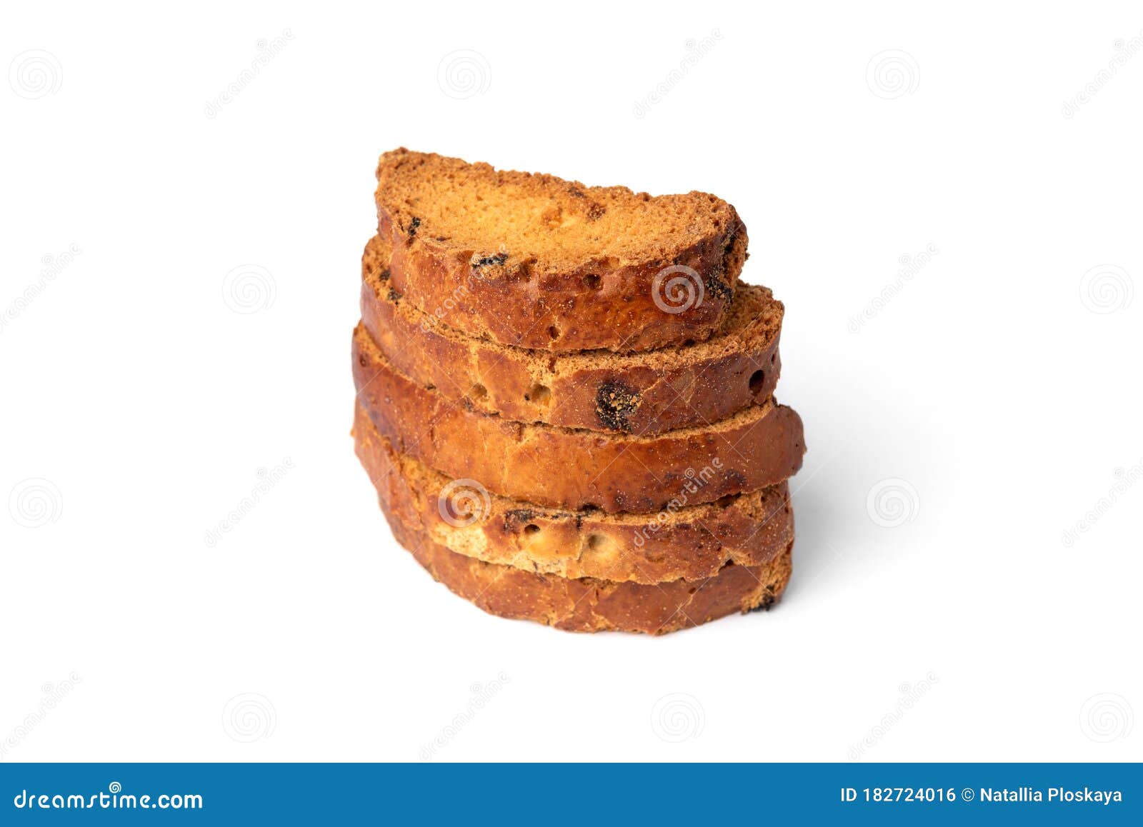 Crispy Rusk, Cake Rusk On White Background Stock Image | CartoonDealer ...