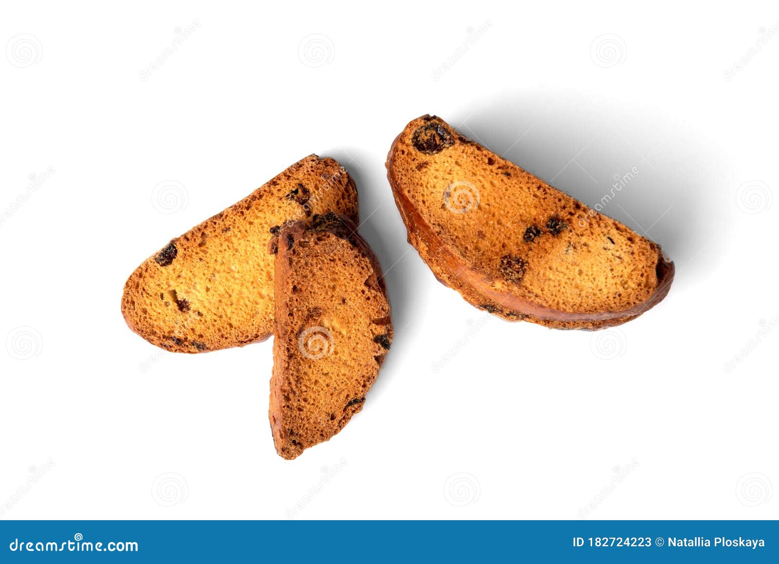 Crispy Rusk, Cake Rusk On White Background Stock Image | CartoonDealer ...