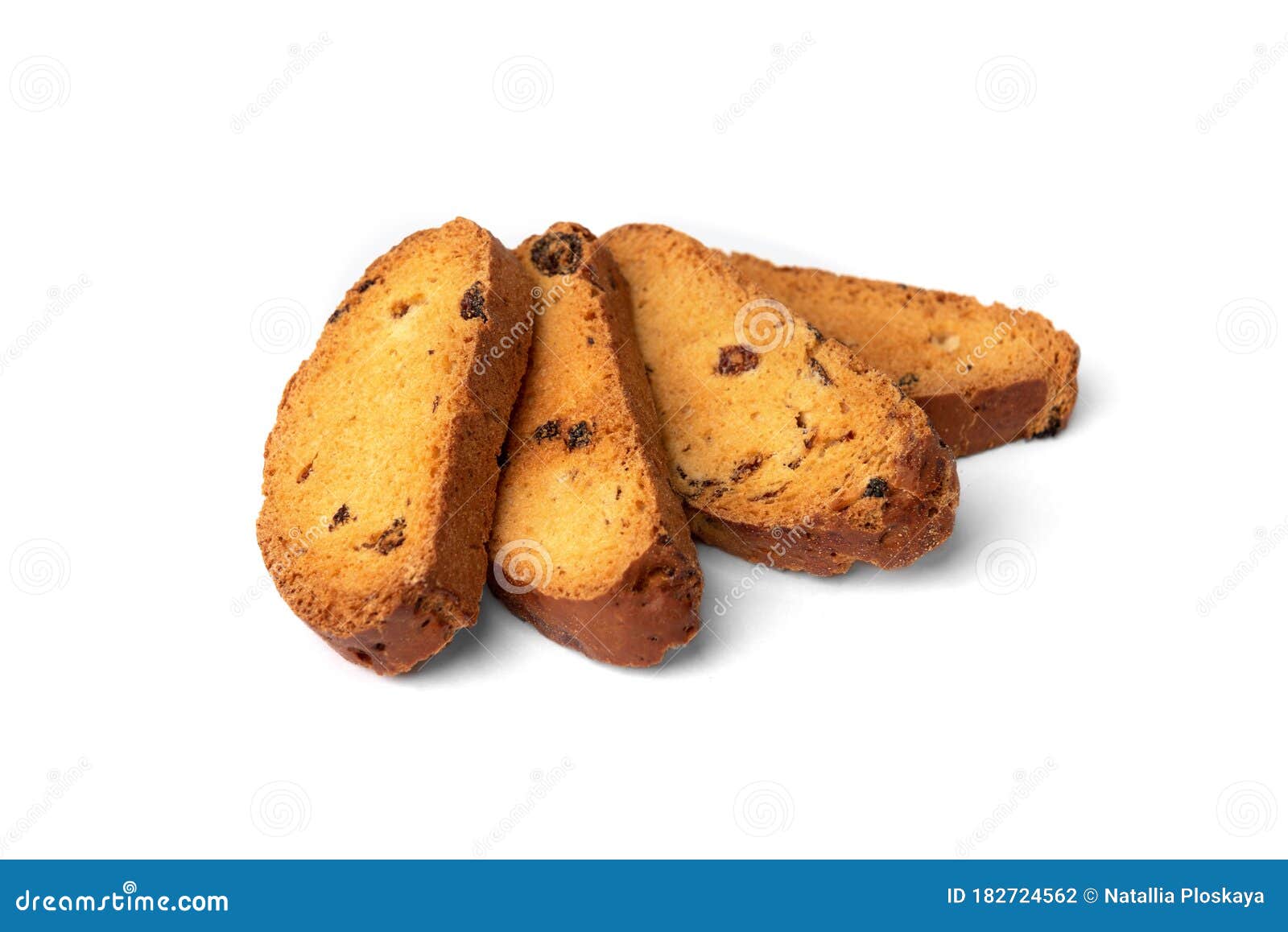 Crispy Rusk, Cake Rusk On White Background Stock Image | CartoonDealer ...