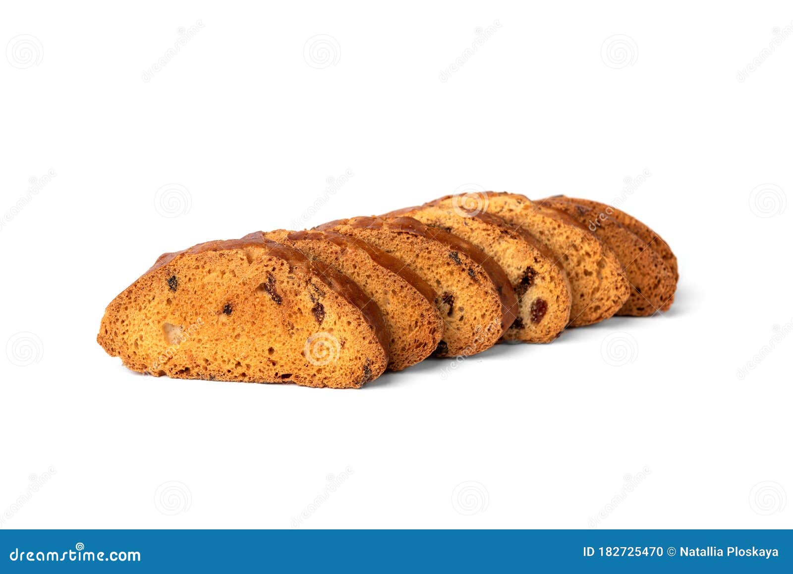 Crispy Rusk, Cake Rusk On White Background Stock Image | CartoonDealer ...