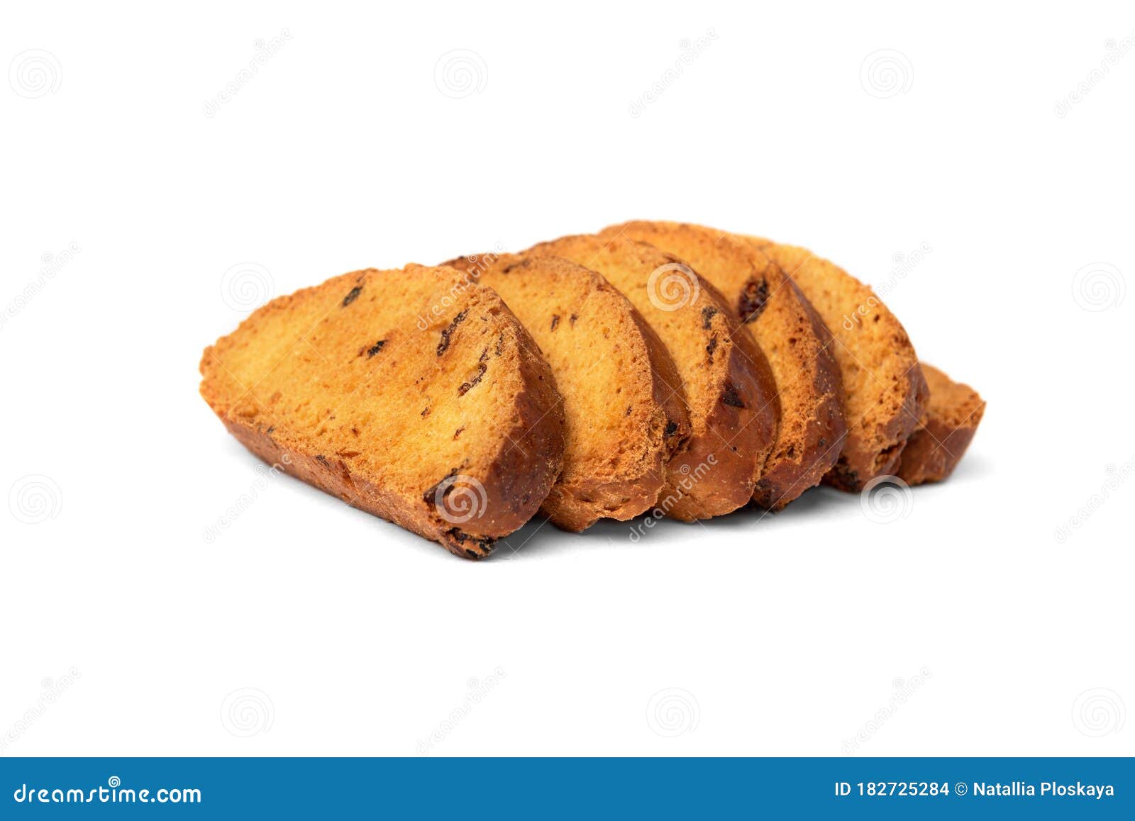 Crispy Rusk, Cake Rusk On White Background Stock Image | CartoonDealer ...