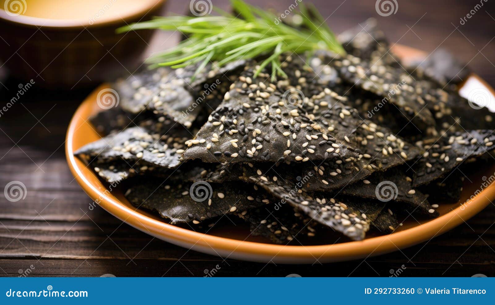 Crispy and Savory Nori Chips, a Delicious and Healthy Snack. Stock ...