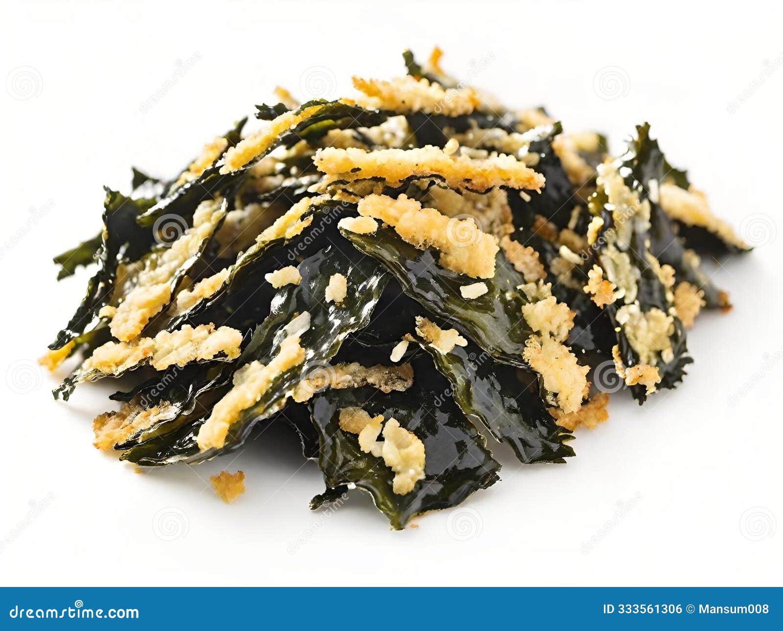 Crispy Seaweed Isolated On White Background Stock Photography ...
