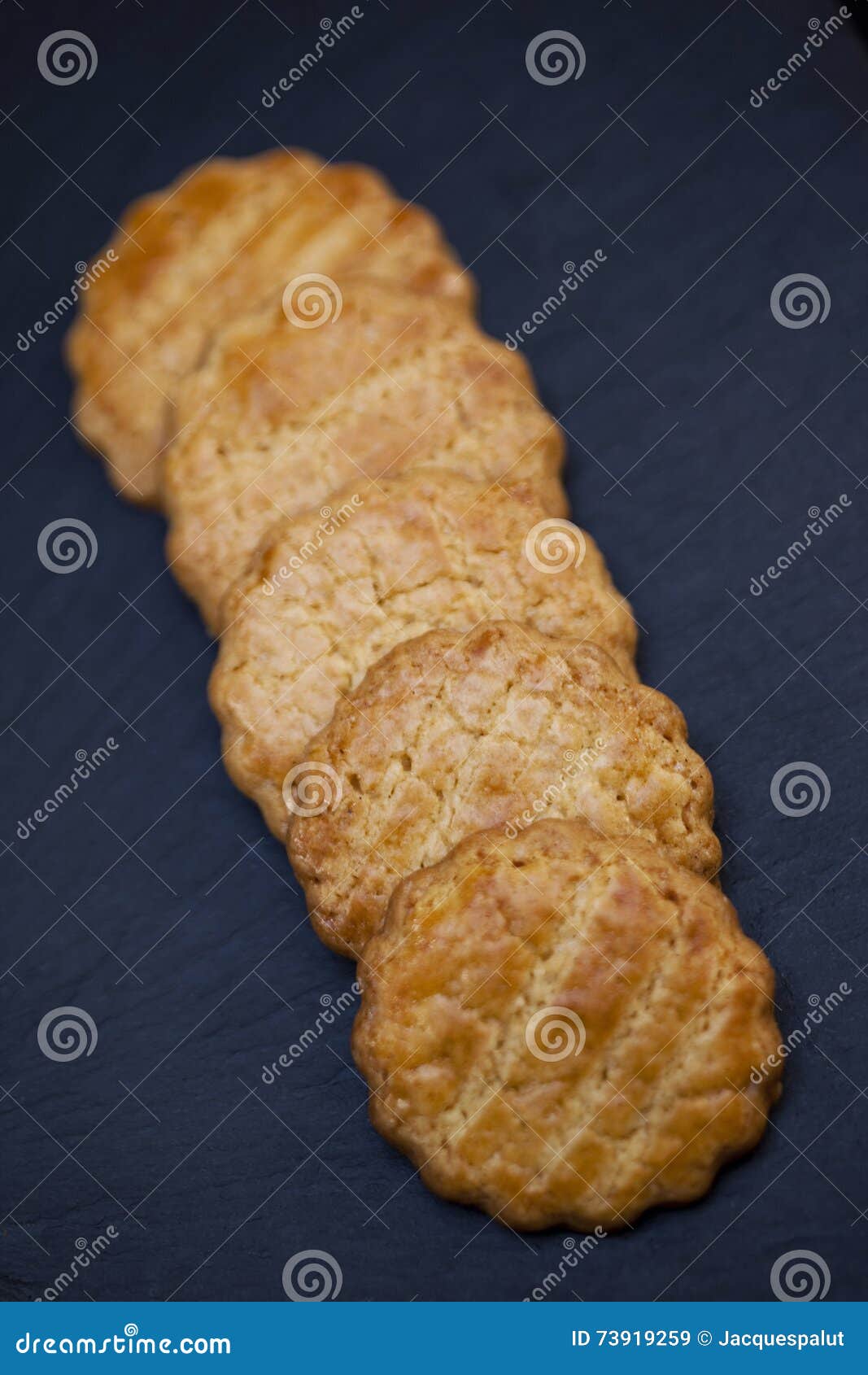 Crispy shortbread cookies stock image. Image of focus - 73919259