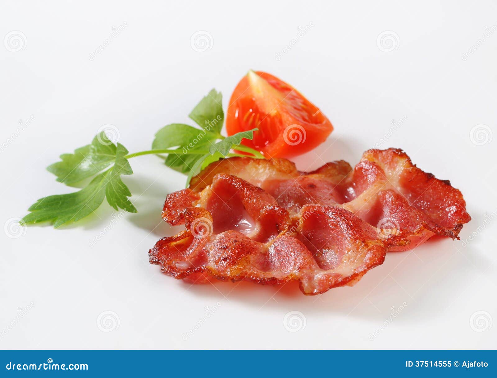 Crispy slice of bacon stock image. Image of pork, gourmet - 37514555