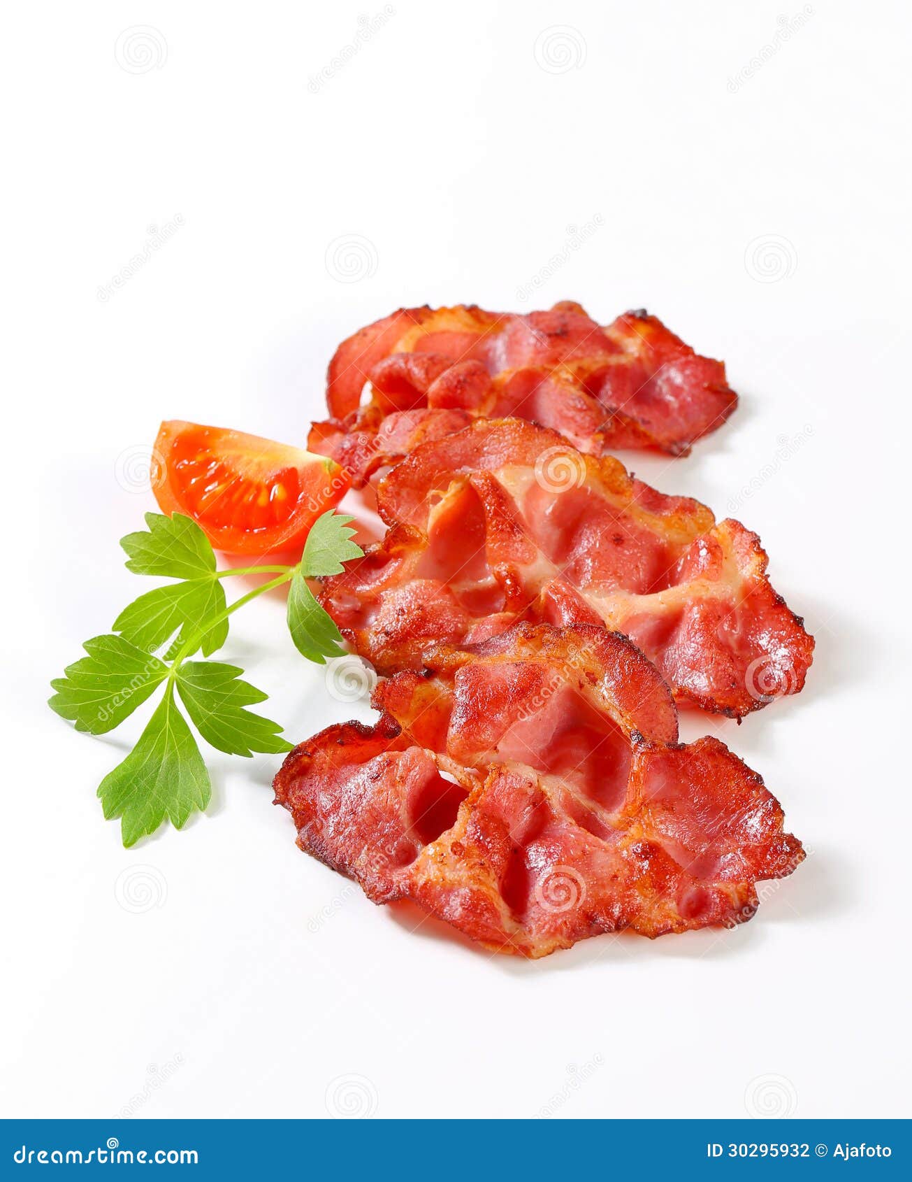 Crispy slices of bacon stock photo. Image of crispy, tasty - 30295932