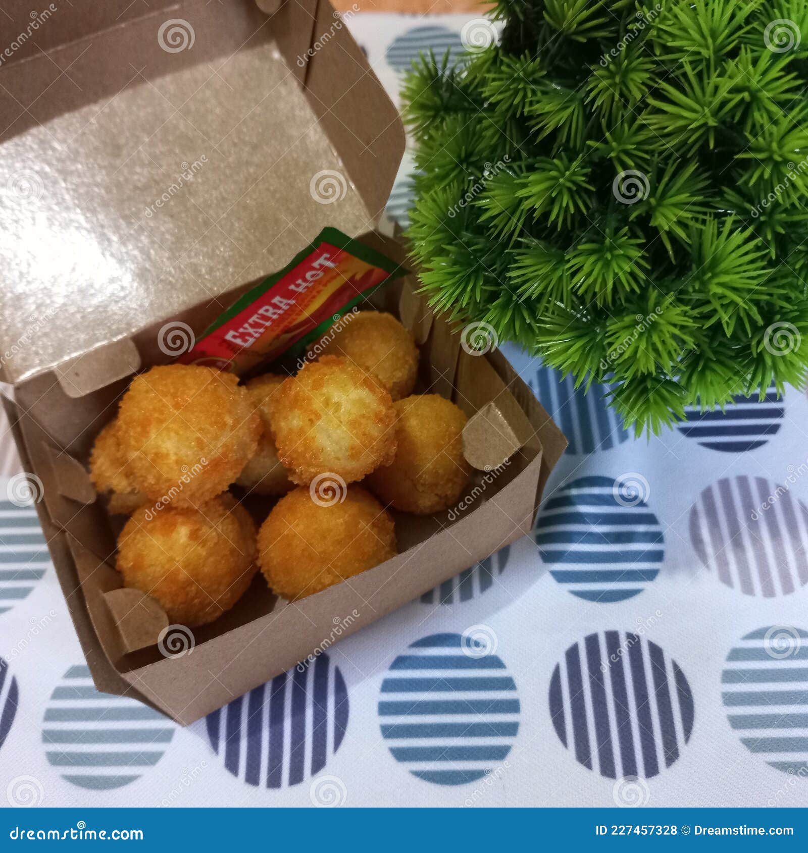 Crispy snack balls stock photo. Image of cilok, crispy - 227457328