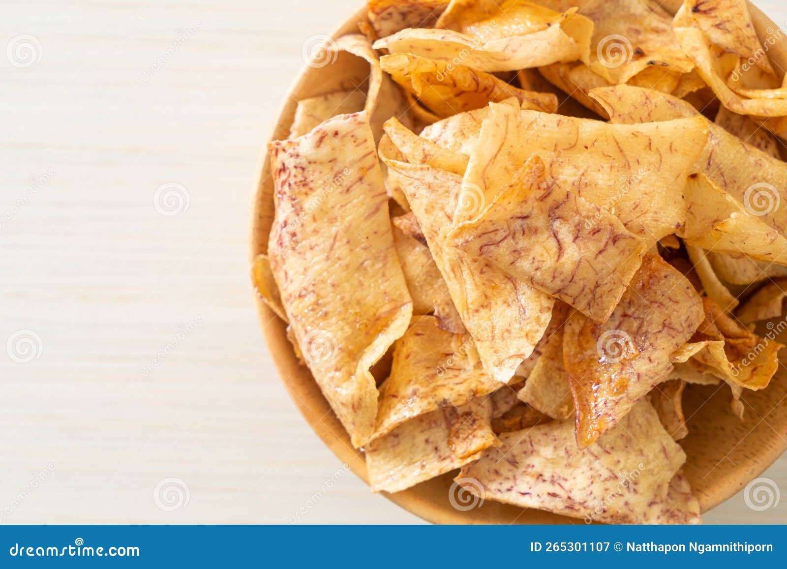 Crispy Sweet Taro Chips - Snack Stock Image - Image of gourmet, fried ...