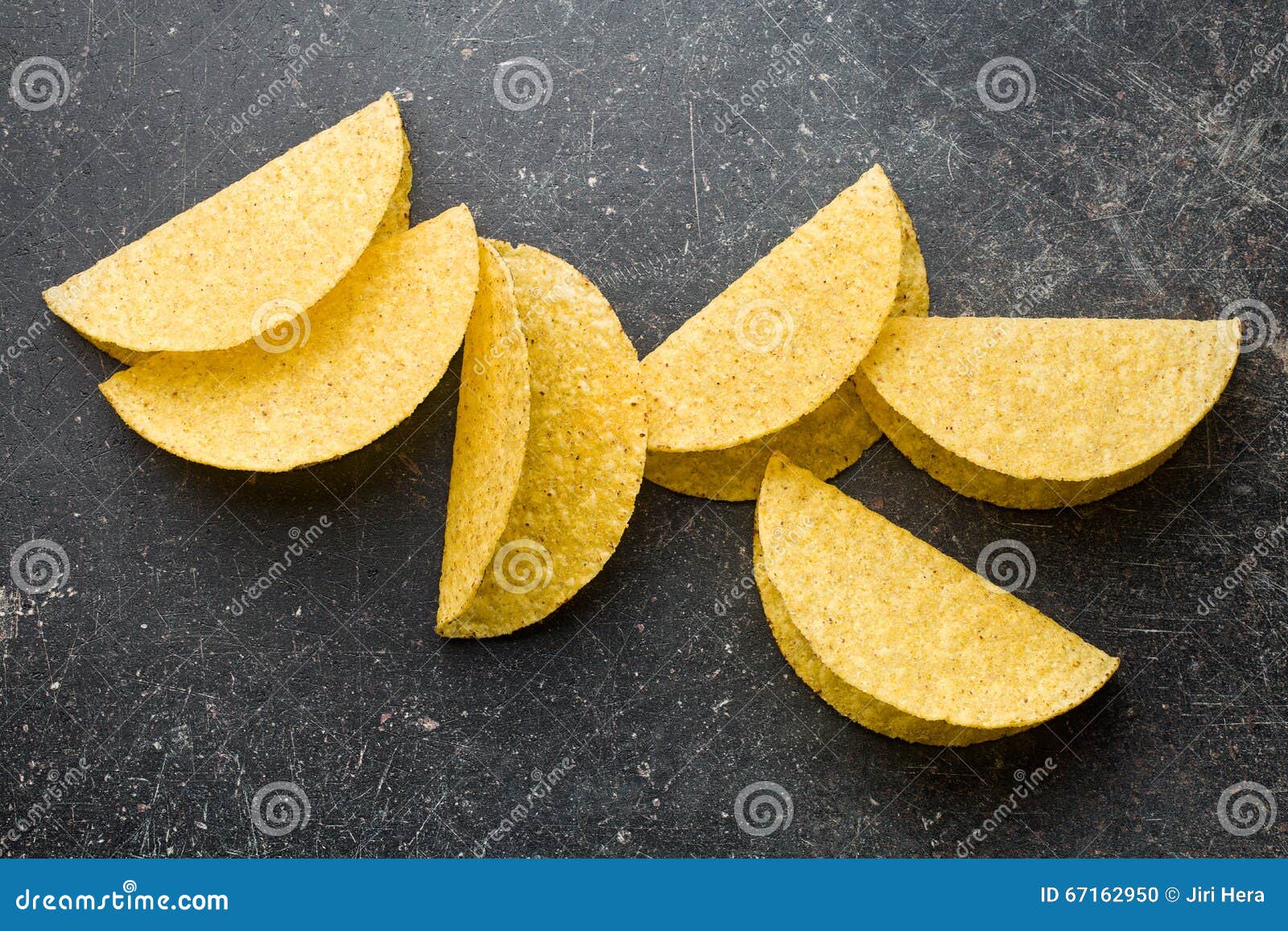 Crispy taco shells stock photo. Image of snack, spicy - 67162950