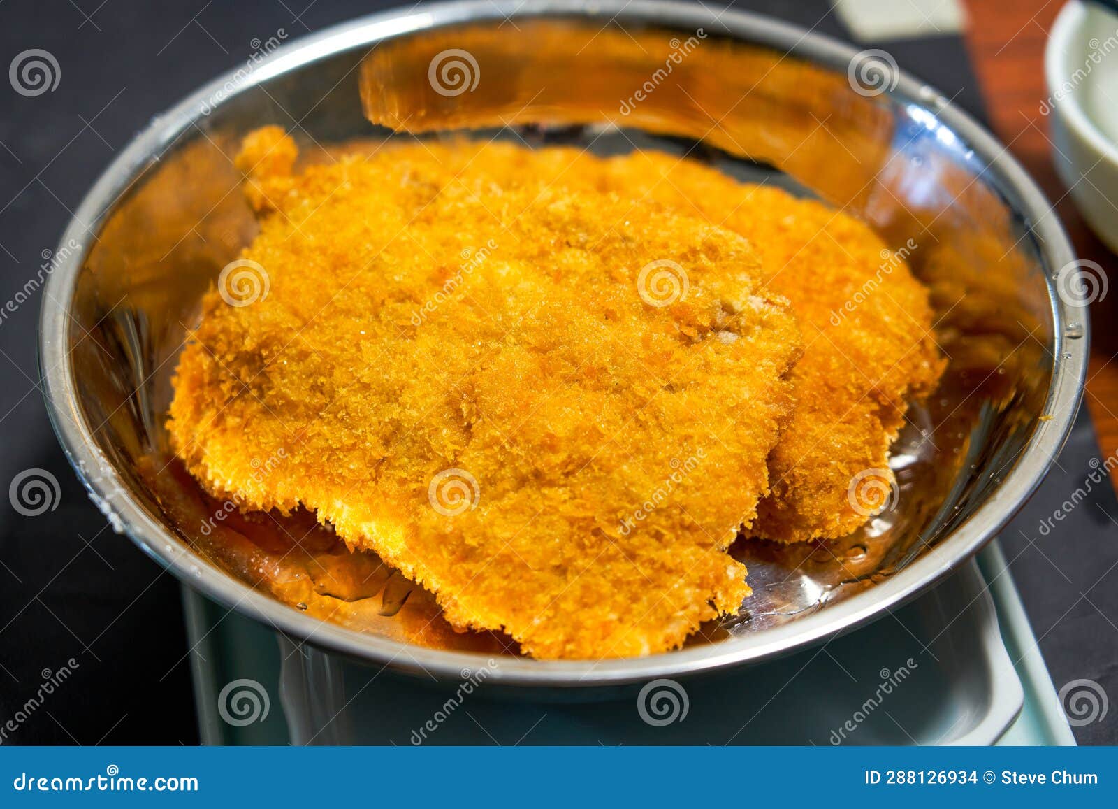 A Crispy and Tempting Deep-fried Chicken Chop Stock Photo - Image of ...