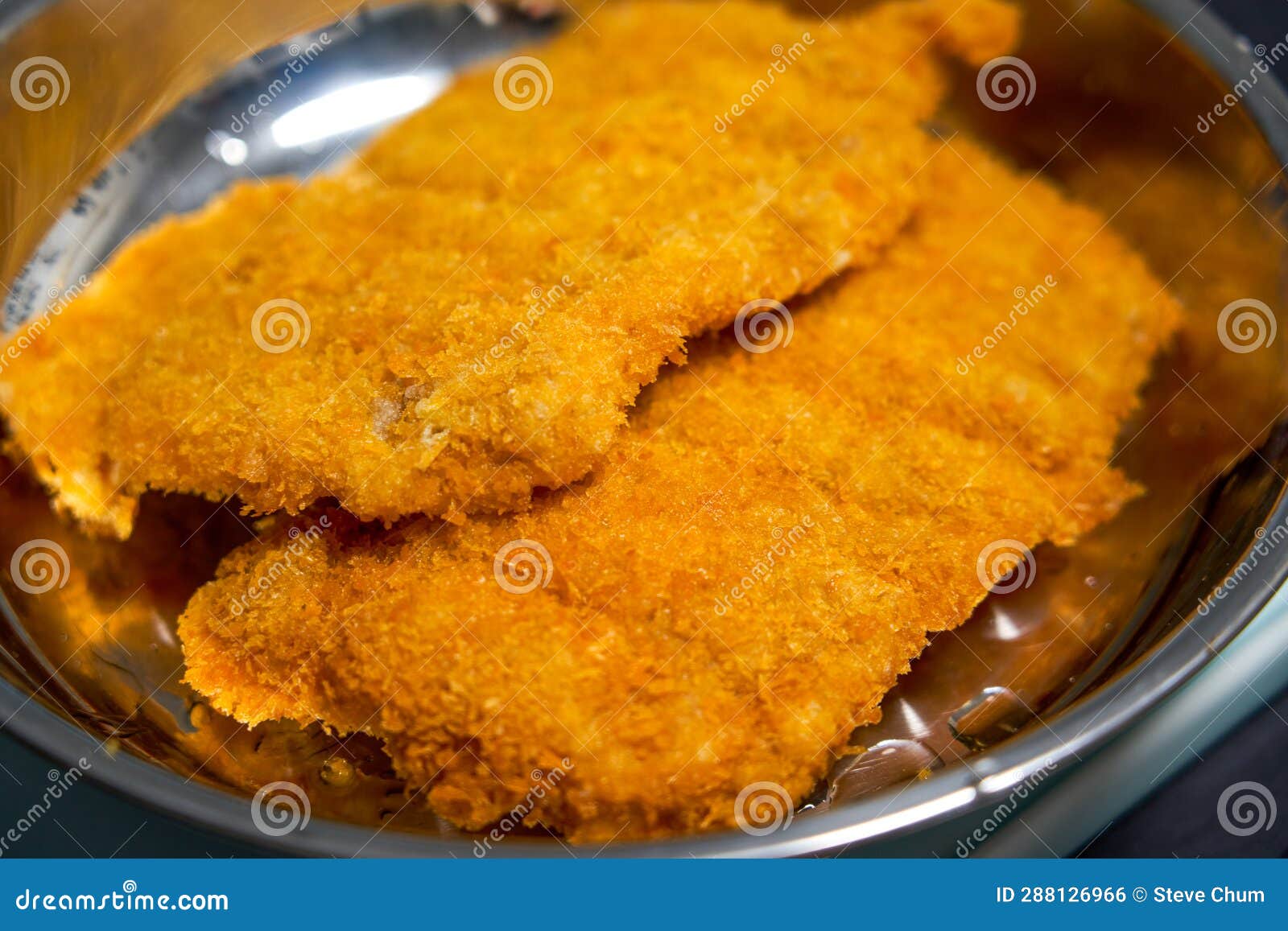 A Crispy and Tempting Deep-fried Chicken Chop Stock Photo - Image of ...