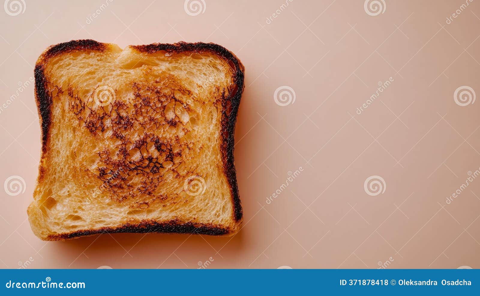 Crispy Toast With Peanut Butter, Bananas, Breakfast Stock Photography ...