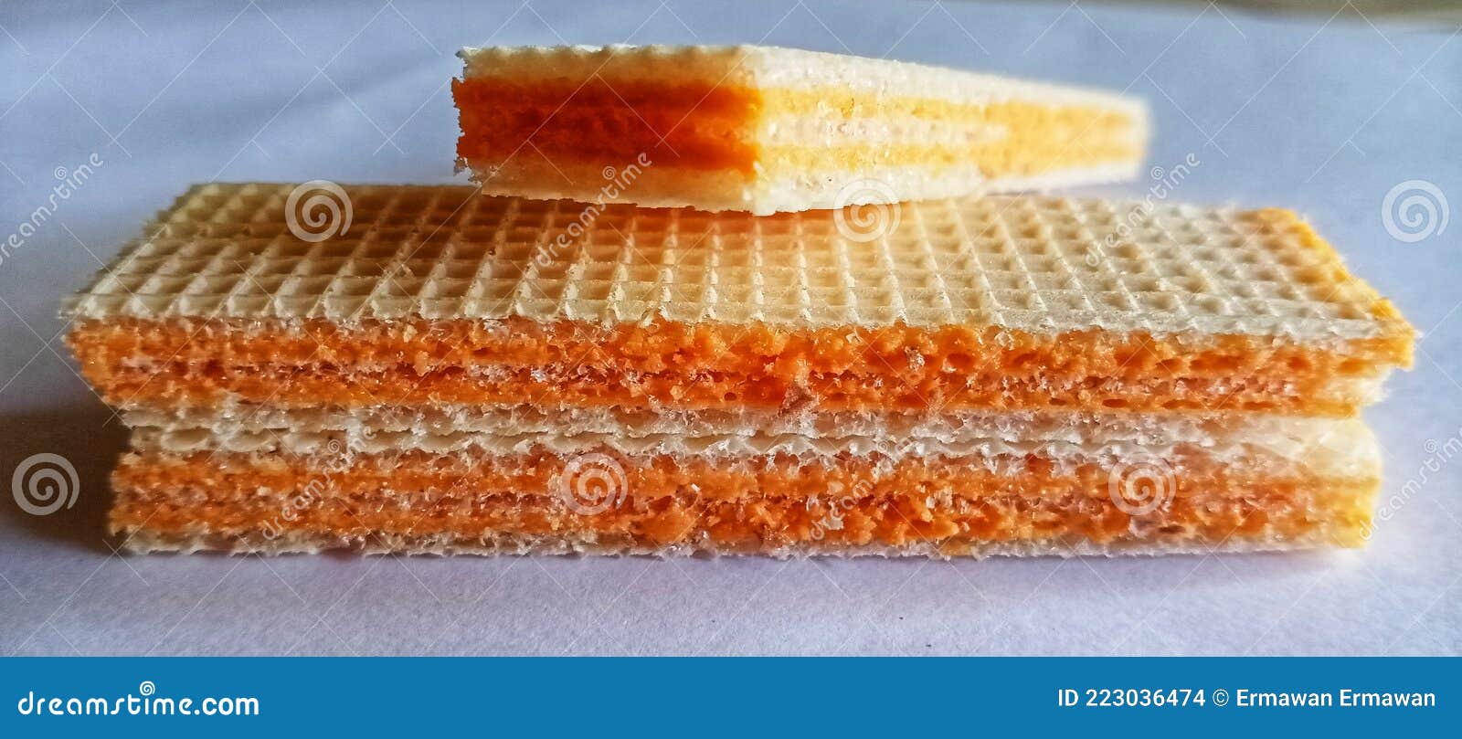Wafer snacks stock photo. Image of wafer, meal, crispy - 223036474