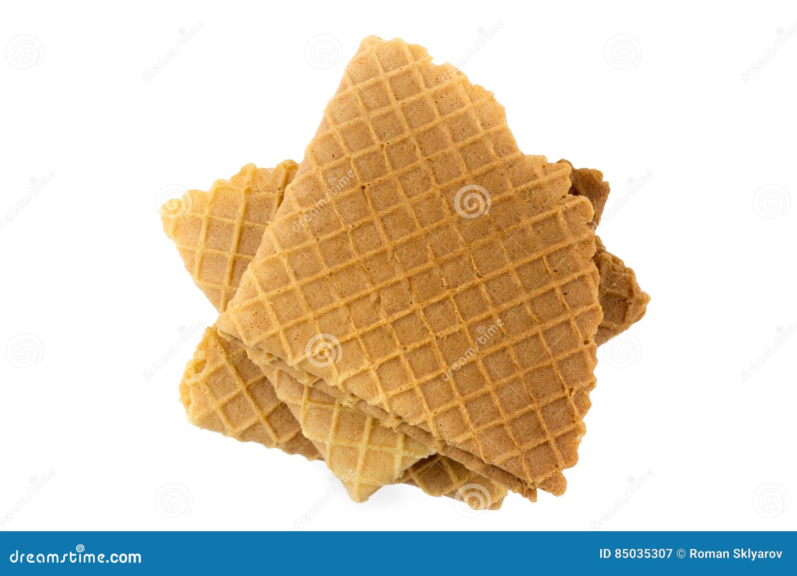 Crispy wafers stock image. Image of macro, bakery, luxury - 85035307