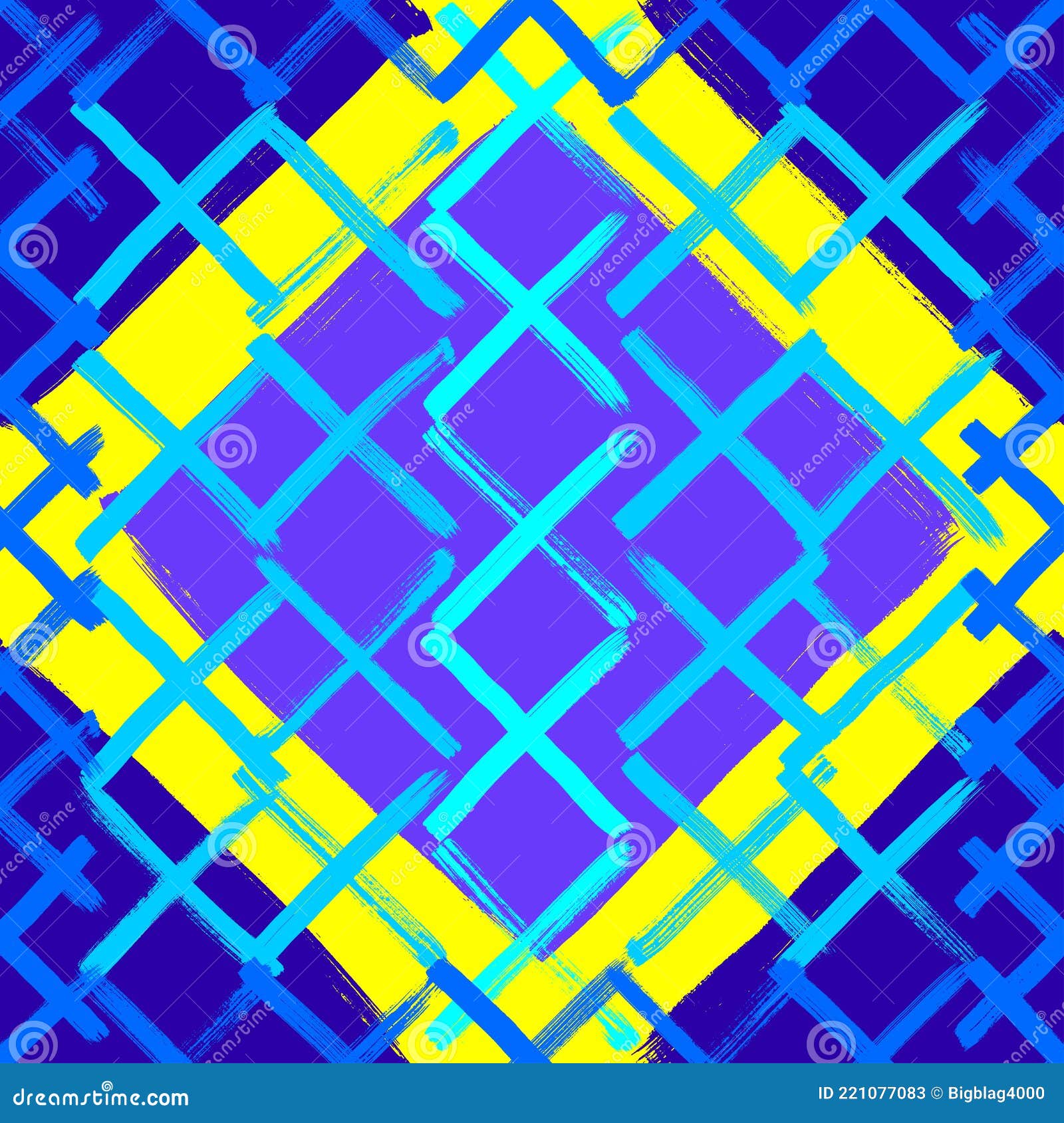 Criss-crossed Blue Brush Strokes Seamless Pattern. Stock Illustration ... Criss-crossed Blue Brush Strokes Seamless Pattern. Stock Illustration ...