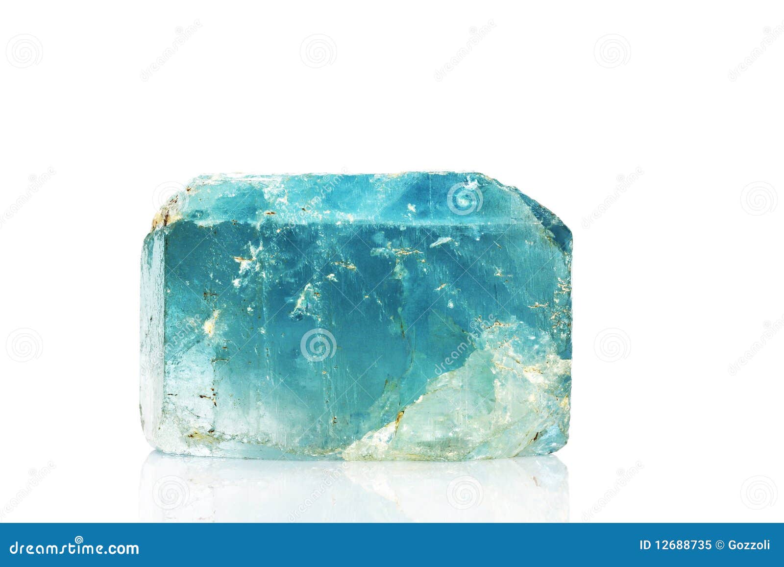 Cristal Azul Natural Del Topaz Imagen de archivo - Imagen de ...